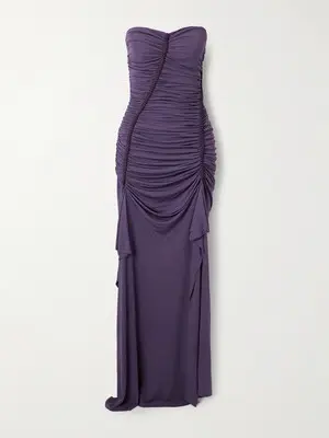 Christopher Esber Shibari Jersey Maxi Dress - Purple