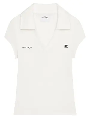 COURREGES Sports Polo - White