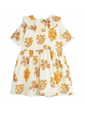 MINI RODINI Flowers" Dress - Beige