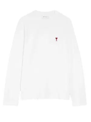 Ami T-shirt With Logo - White