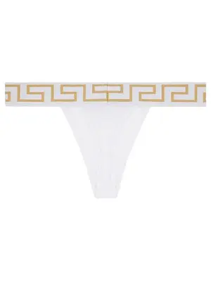 Versace Cotton Jersey Thong