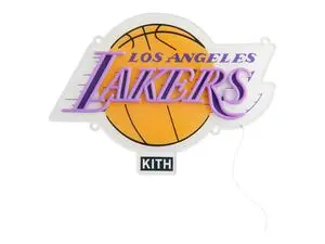 Kith Yellowpop For Nba Allstar Los Angeles Lakers Neon Sign - Multicolor