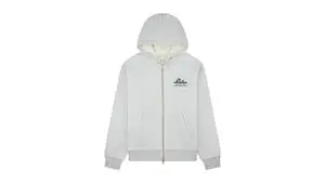 Aimé Leon Dore Unisphere Waffle Lined Fullzip Hoodie - Silver Mix