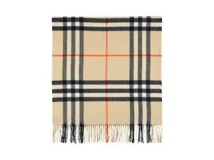 Burberry Washed Giant Check Scarf - Sand