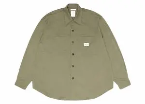 StÜssy X Our Legacy Wool Rocco Shirt - Olivedrab Green