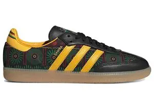 Adidas Samba Og Bob Marley Football Is Freedom Sneakers - Core Black/bold Gold/pure Ruby