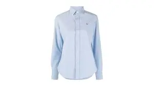 Polo Ralph Lauren Long Sleeve Button-front Shirt - Blue