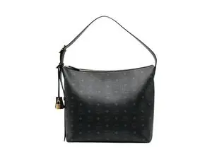 Mcm Aren Vi Hobo Large Bag - Black