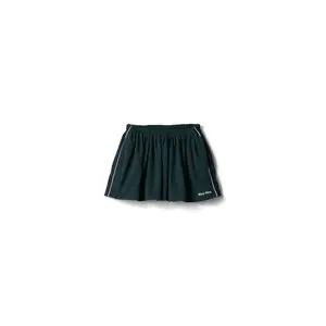 Miu Miu Cotton Jersey Miniskirt - Bottle Green/blue