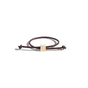 Miu Miu Leather Bracelet - Burgundy