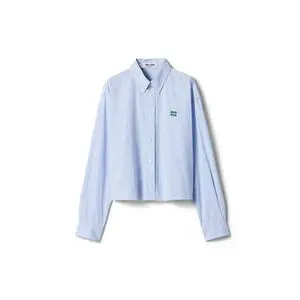 Miu Miu Micro Pinstripe Poplin Shirt
