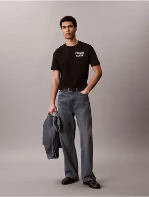 Calvin Klein Retro Logo Graphic Classic T-shirt - Black