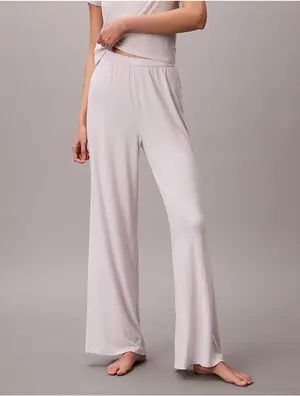 Calvin Klein Modal Stretch Wide Leg Pants - Frosty Lilac