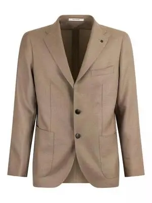 Tagliatore Buttoned Blazer - Brown