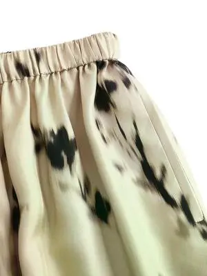 INTO THE EAST Floral Print Silk Trousers