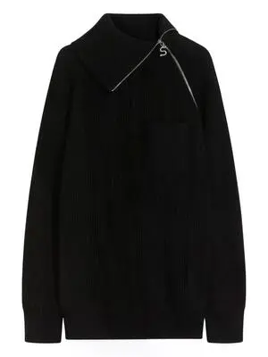 Sportmax Zip Sweater - Black