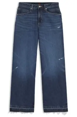 BOSS Relaxed-fit Wide-leg Jeans