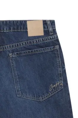 BOSS Relaxed-fit Wide-leg Jeans