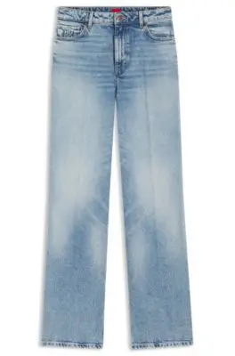 Hugo Wide-leg High-rise Jeans
