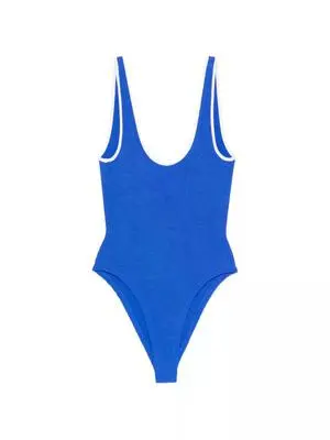 Hunza G Scoop Neck Swimwear - Blue