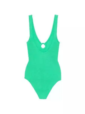 Hunza G Crinkle Ring Swimsuit - Green