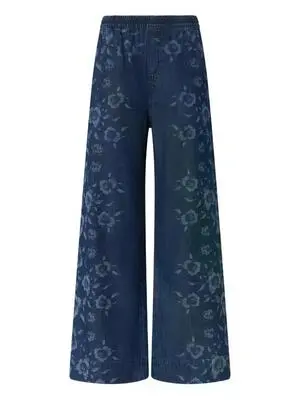 Pinko Floral Print Jeans - Blue