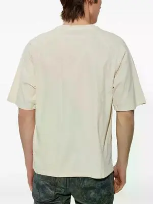 DIESEL® Printed T-shirt In Cotton And Hemp - Neutrals