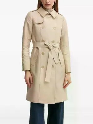 MORGAN Belted Double-breasted Coat - Neutrals