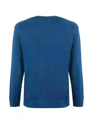 C.P. COMPANY Logo Knit Sweater - Blue