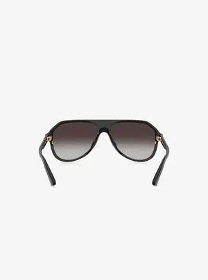 Michael Kors Molokai Aviator Sunglasses - Black