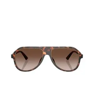 Michael Kors Molokai Aviator Sunglasses Brown