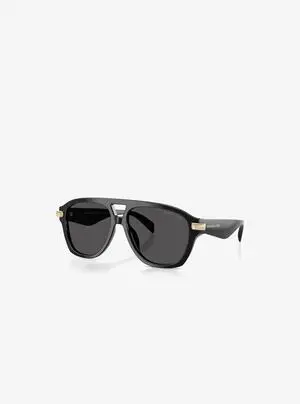 Michael Kors Grenada Oversized Aviator Sunglasses - Black