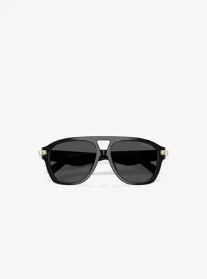 Michael Kors Grenada Oversized Aviator Sunglasses - Black