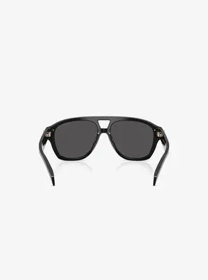 Michael Kors Grenada Oversized Aviator Sunglasses - Black