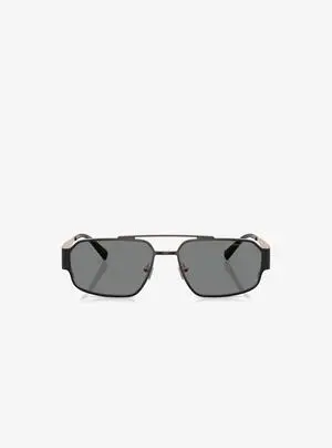 Michael Kors Cape Town Aviator Sunglasses - Black