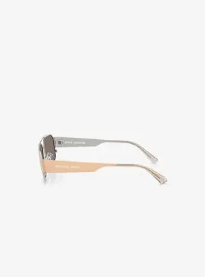 Michael Kors Cape Town Aviator Sunglasses - Gold