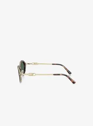 Michael Kors Key West Oval Sunglasses - Brown