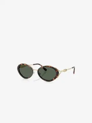 Michael Kors Key West Oval Sunglasses - Brown
