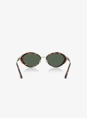 Michael Kors Key West Oval Sunglasses - Brown