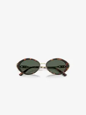 Michael Kors Key West Oval Sunglasses - Brown