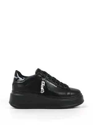 Karl Lagerfeld Charm-pendant Platform Sneakers - Black