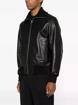 Sandro Zip-up Leather Jacket