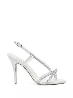 Rene Caovilla 100mm Lynette Sandals - White