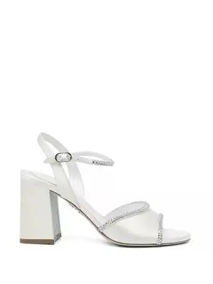 Rene Caovilla 50mm Margherita Sandals - White