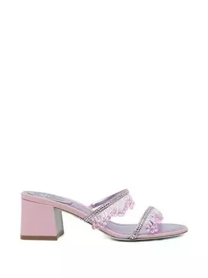Rene Caovilla 50mm Embellished Sandals - Purple