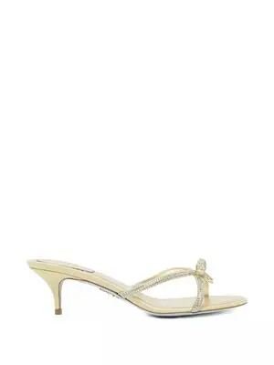 Rene Caovilla 50mm Lynette Sandals - Yellow