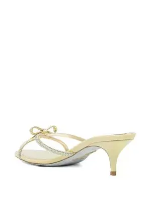 Rene Caovilla Lynette 50mm Embellished Sandals - Yellow