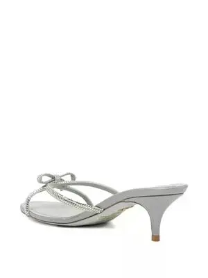 Rene Caovilla 50mm Lynette Embellished Sandals - Grey