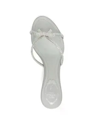 Rene Caovilla 50mm Lynette Embellished Sandals - Grey