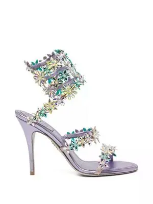 Rene Caovilla 80mm Eva Sandals - Purple